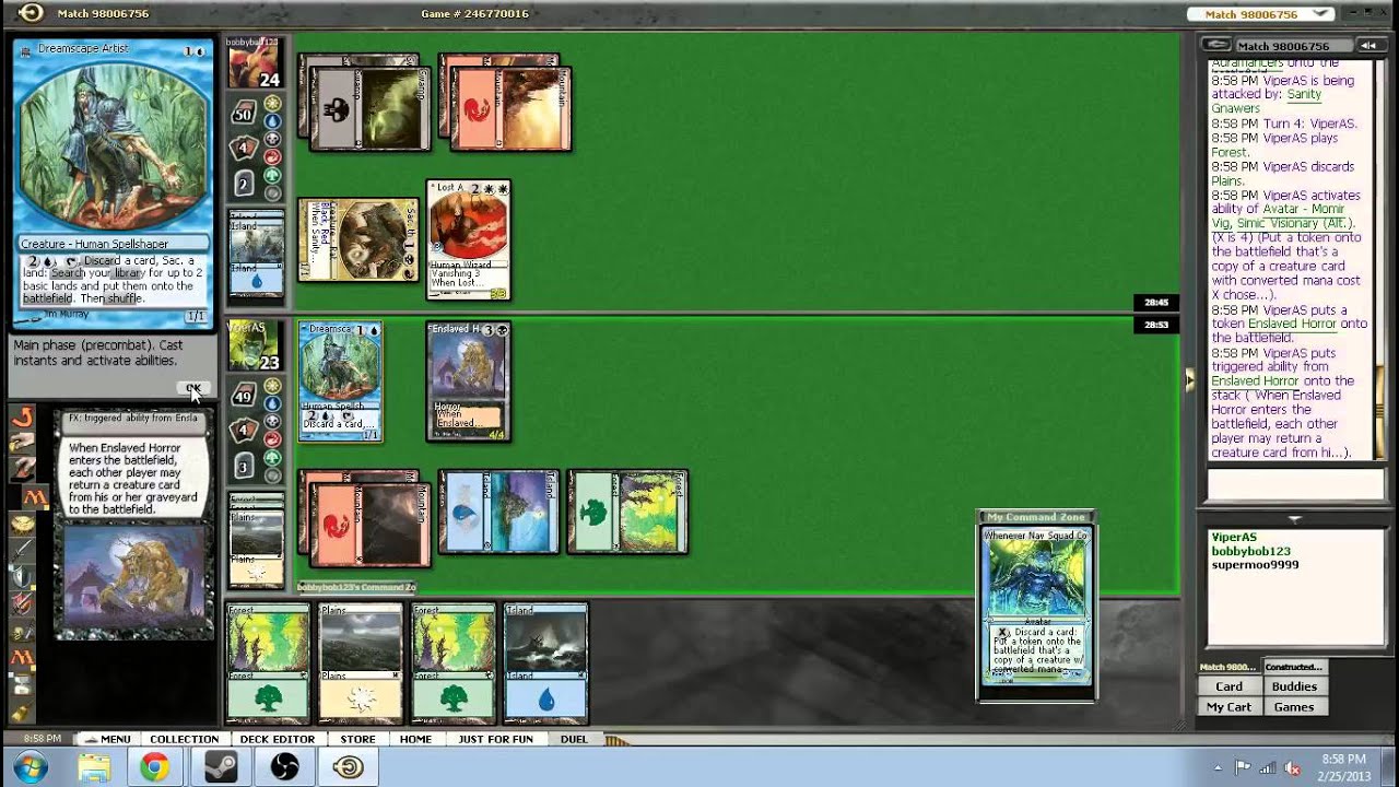 Let's Play Momir Basic MTGO - Actual gameplay HD - Viperland - YouTube