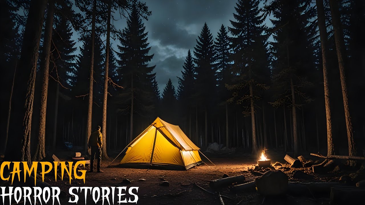 14 True Creepy Camping In The Woods Horror Stories | With Rain Sounds ...