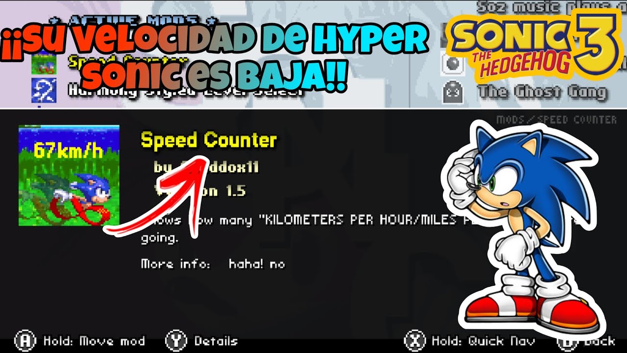 (Speed Counter mod) sonic 3 A.I.R android - YouTube
