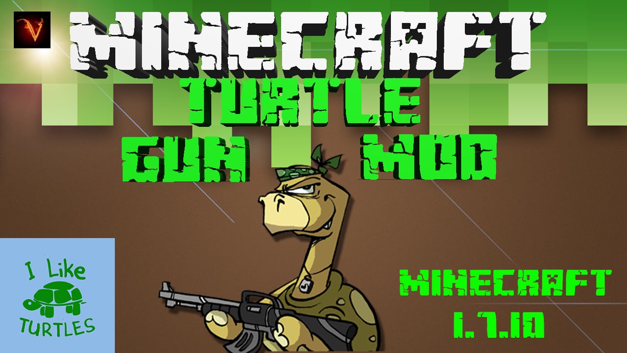 Minecraft | TURTLE GUN MOD - TORTUGAS QUE EXPLOTAN!!! MINECRAFT 1.7.10 - YouTube