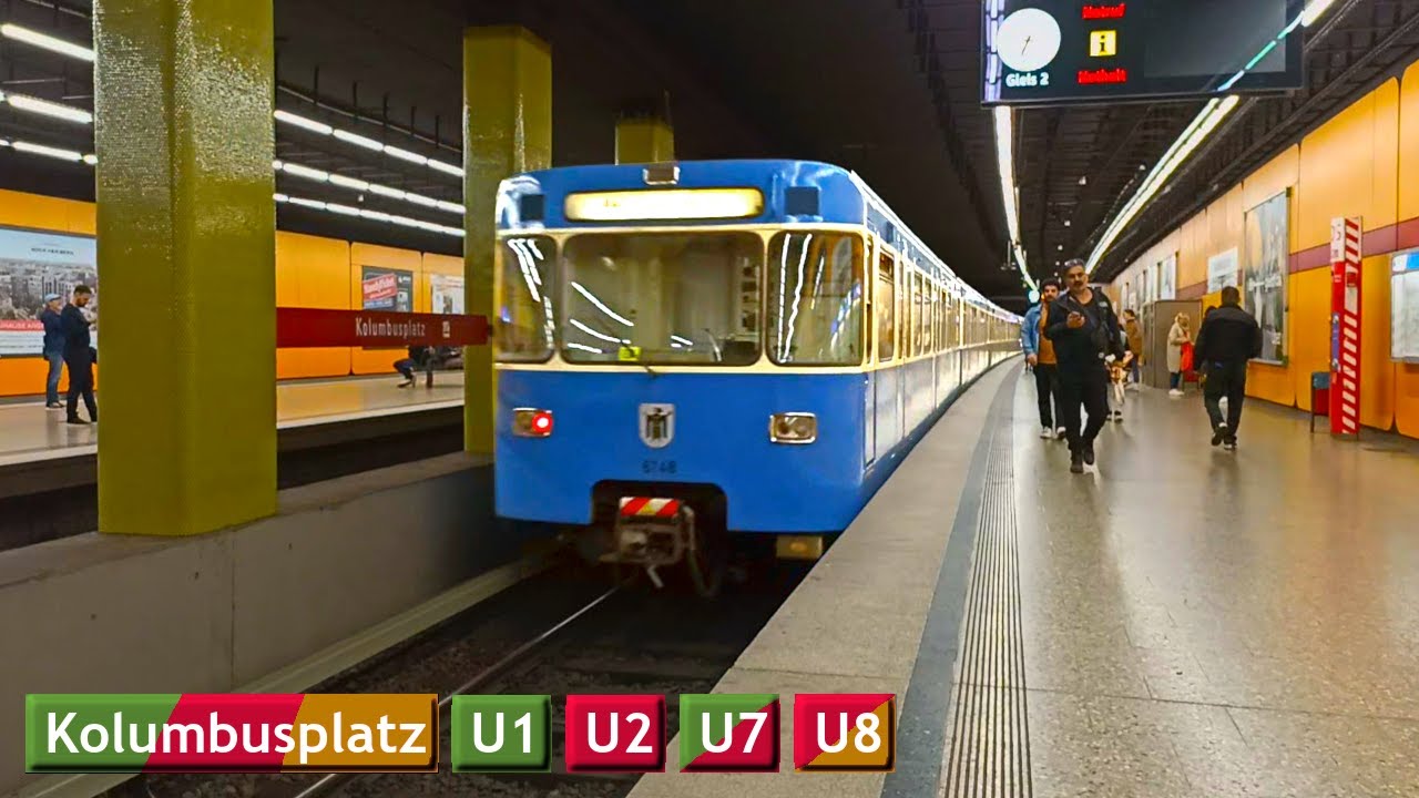 Kolumbusplatz | Lines U1 - U2 - U7 - U8 : Munich U-Bahn ( MVG C2 - A ...