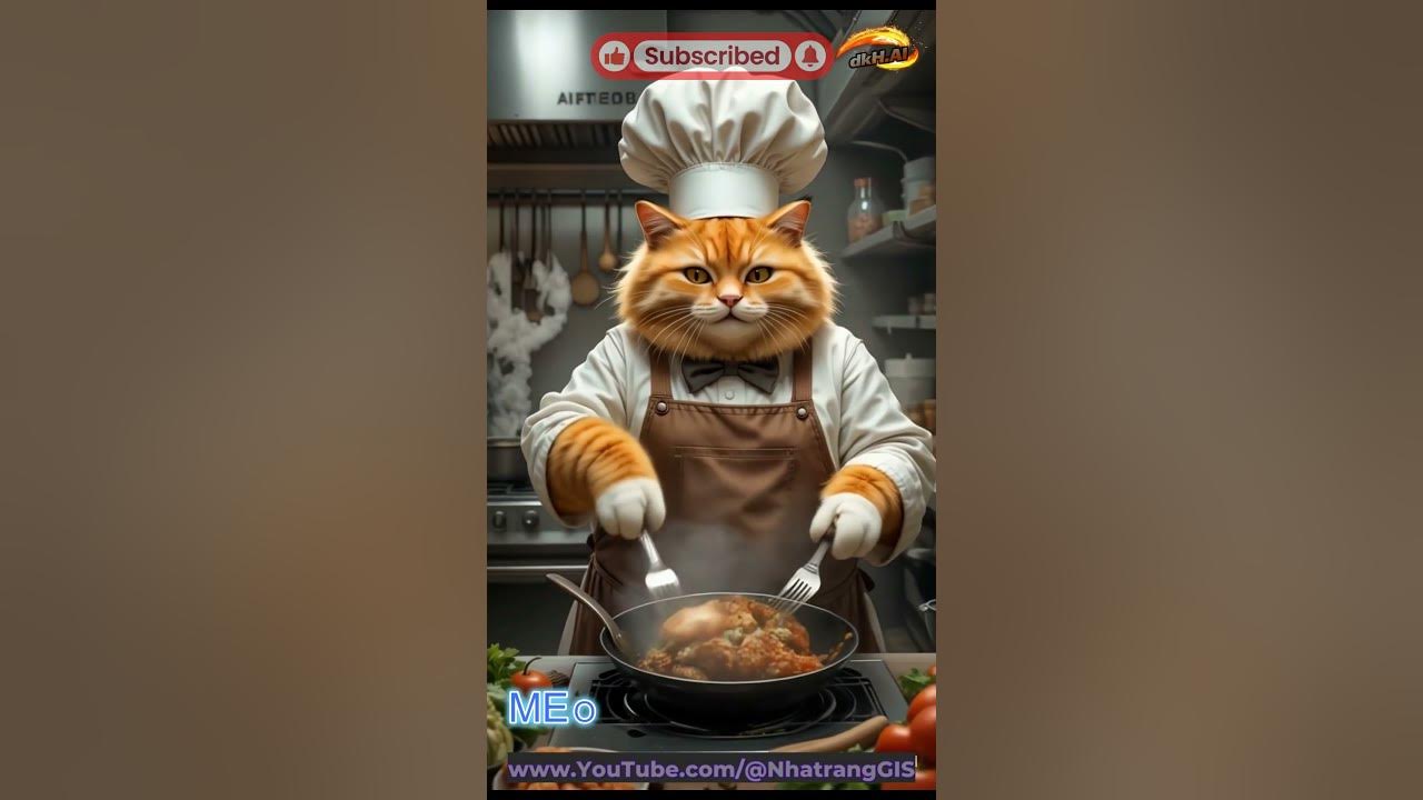 📌 Công Nghệ AI | Chú Mèo: Chiên Xào Thức Ăn Cực Đỉnh! 🐱👨‍🍳 - YouTube