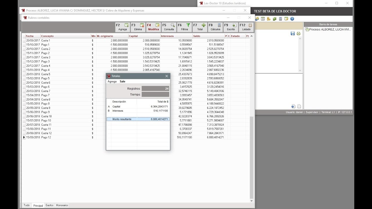Rubros contables. Actualizaciones. Liquidaciones. Conversiones de ...