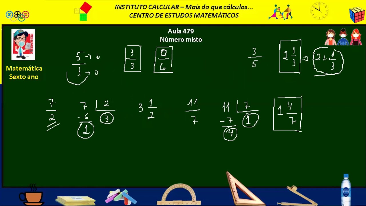 Aula 479 - Número misto (forma mista) - YouTube