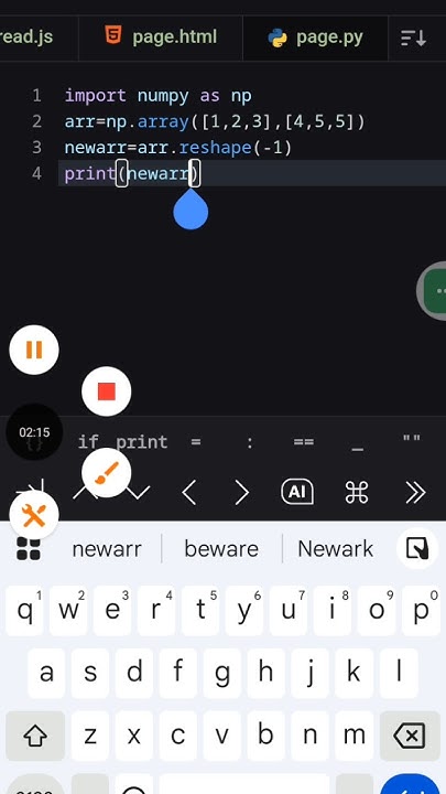 Numpy Flattening The Arraysshorts Numpy Flatteningarray Print Import Np Coding Program