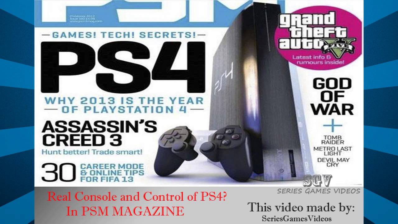 PS4 Console and Controle Cover in PSM Magazine? - YouTube