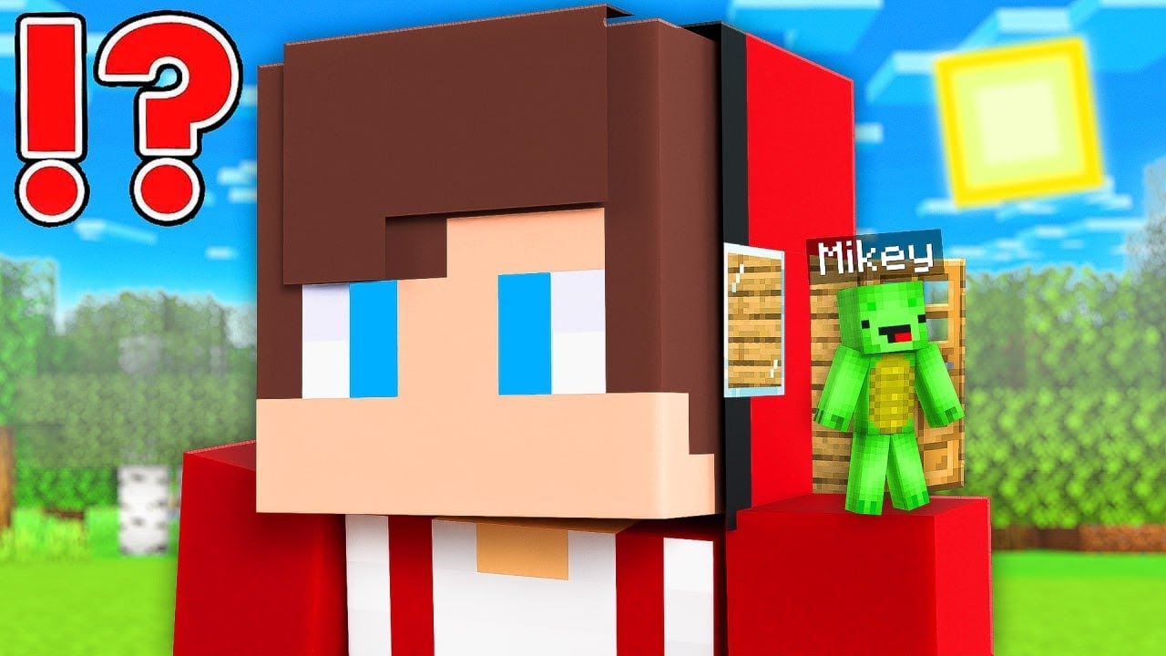 How JJ Built a House inside Mikey’s HEAD in Minecraft Challenge ...
