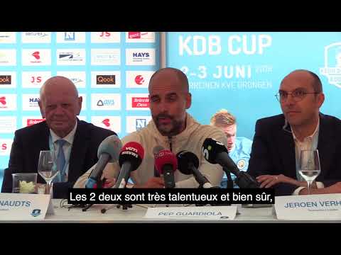 Pep Guardiola   Hazard et De Bruyne   Vous les mettez sur le terrain et vous les laissez jouer  VIDE