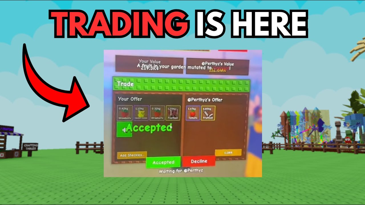 TRADING is FINALLY in Grow a Garden! - YouTube