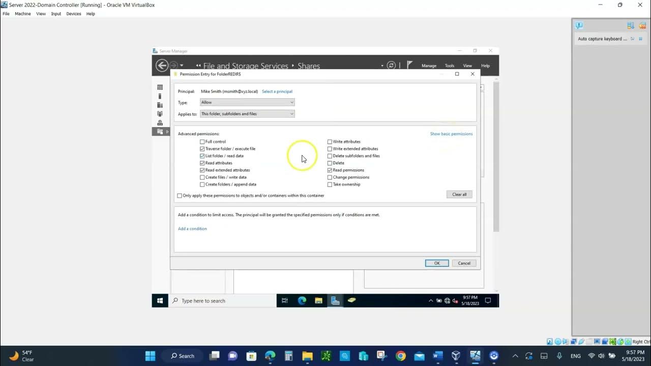 Server 2022-Lab 11- Deploy Folder Redirection Using GPO - YouTube