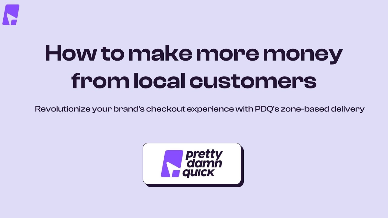 How to make more money from local customers with PDQ's smart delivery ...