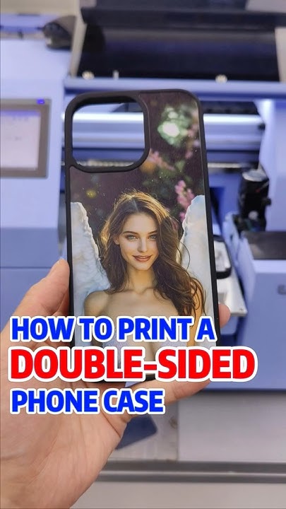 How to print a double-sided printable cell phone case with a Lensun UV printer🤗🤗#lensun - YouTube