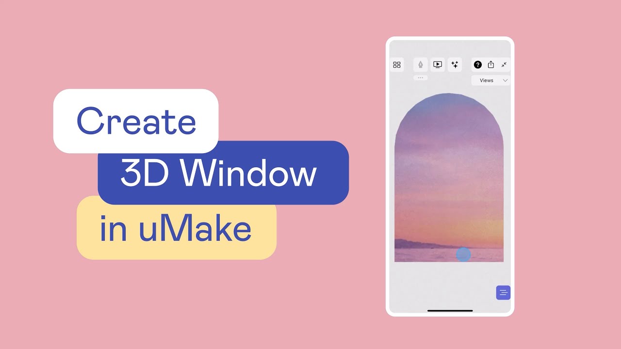 uMake Help - How To - Create a 3D Window - YouTube