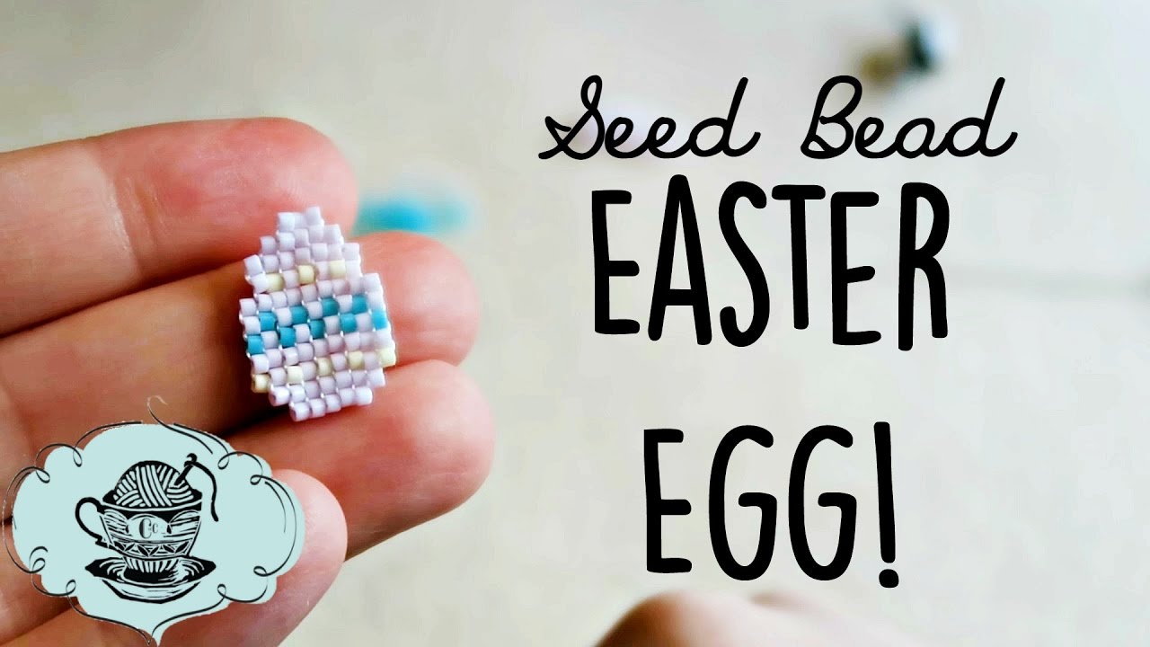 Easter Seed Bead Patterns 3D Peyote Egg Beading Pattern 11 Rows