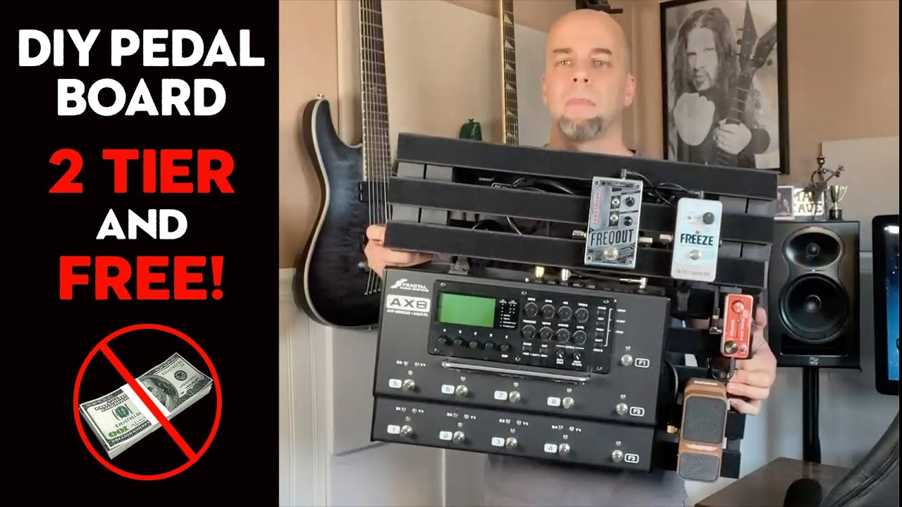 DIY 2 Tier Pedal Board from Scrap Wood - YouTube