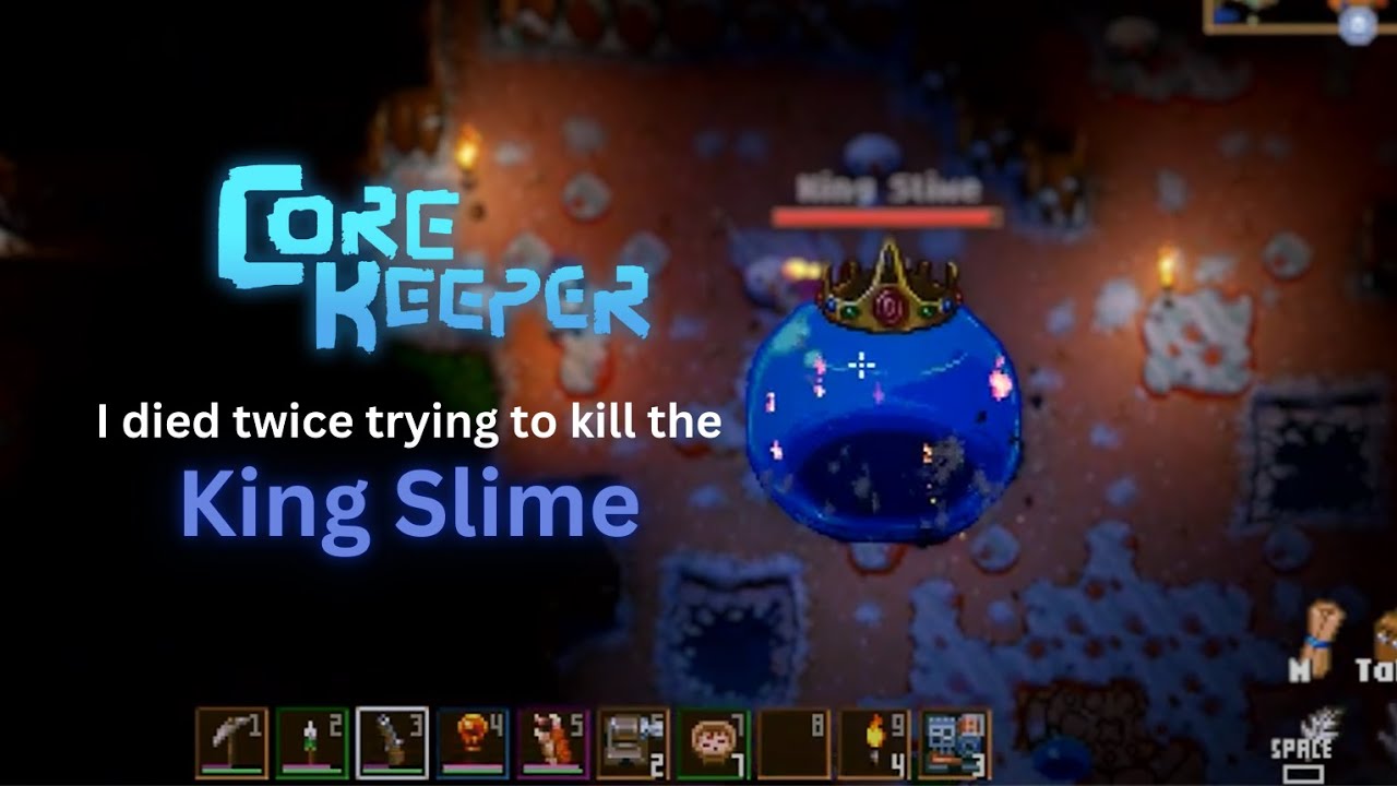 Core Keeper | I Died Twice Trying to Kill the King Slime - YouTube