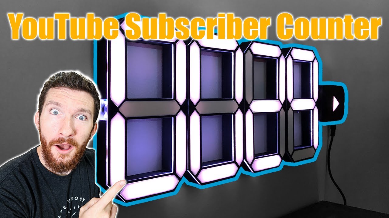 Making a GIANT YouTube Subscription Counter - YouTube