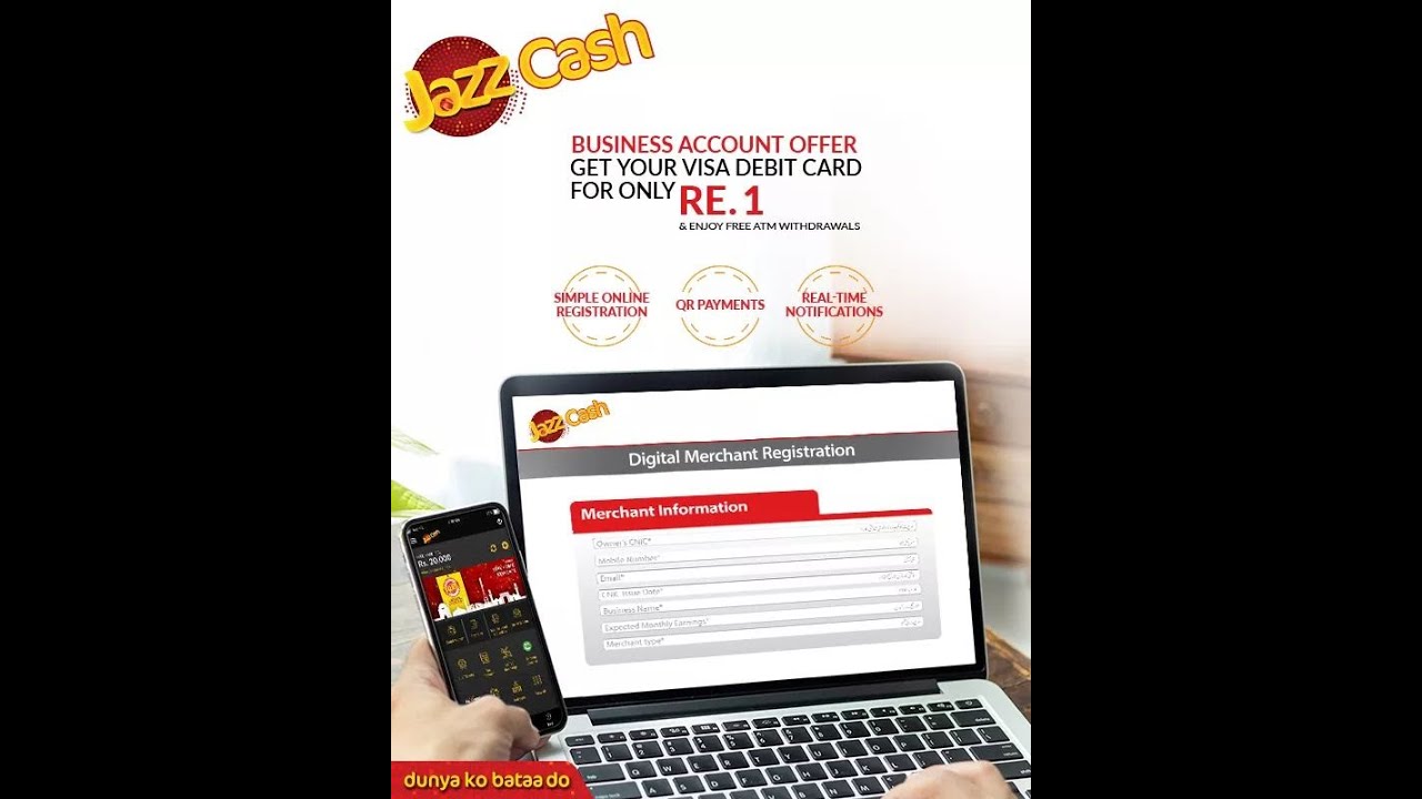 how to make jazz cash business or merchant account 2020 - YouTube