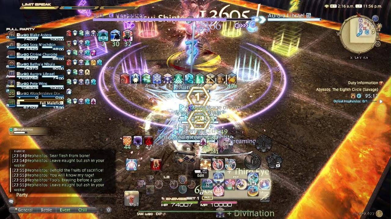 FFXIV P8S p1 wednesday prog - YouTube