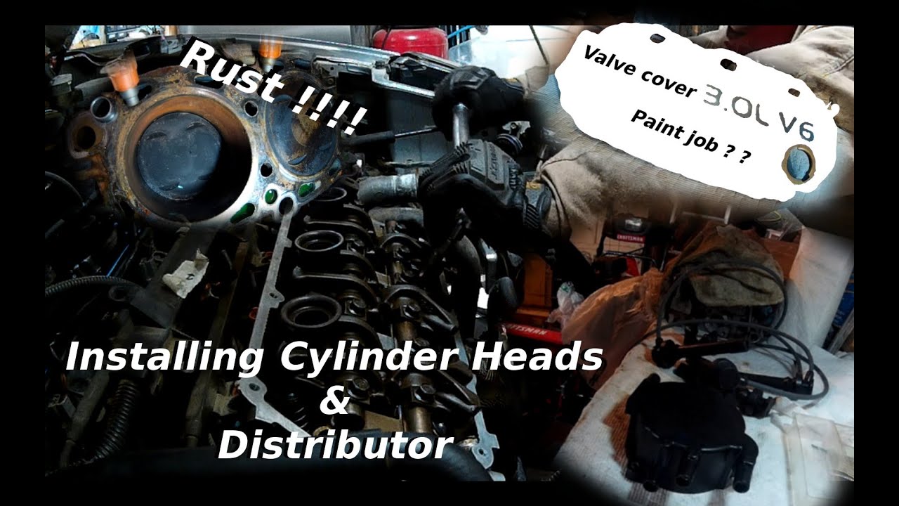 Installing Cylinder Heads & Distributor (Mitsubishi Eclipse) - YouTube