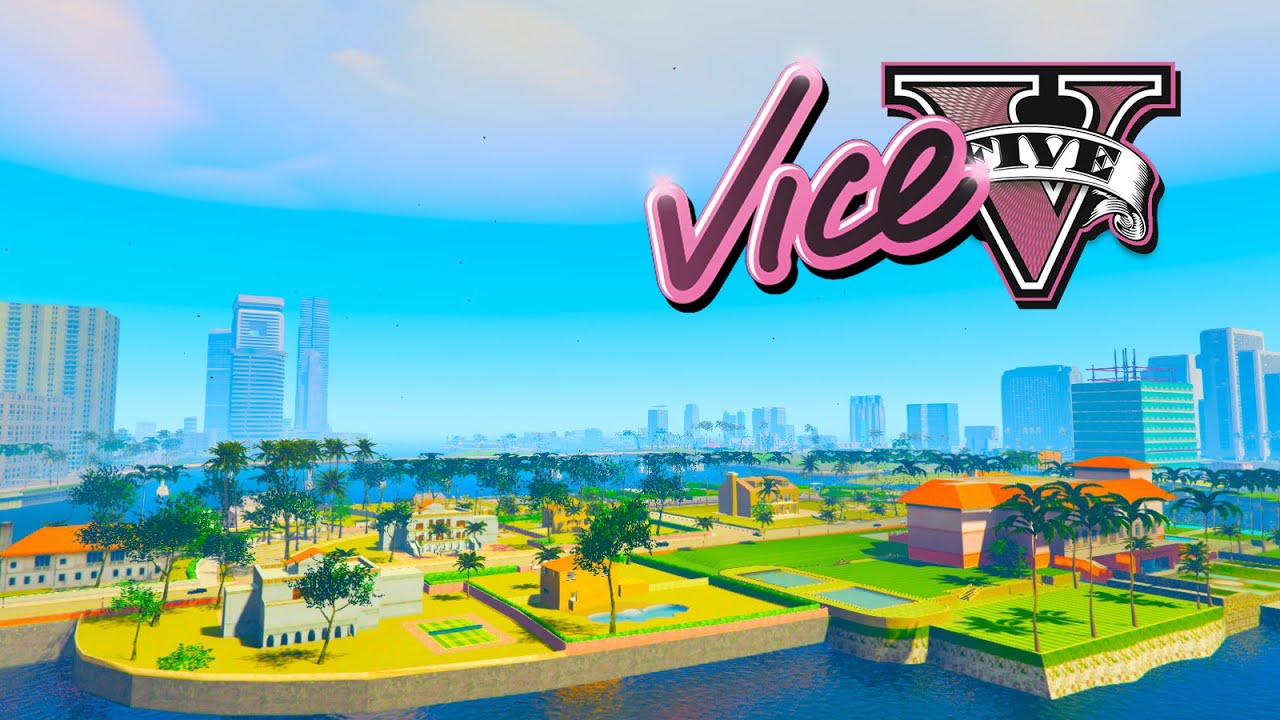 GTA 5 - Vice City Map Mod Gameplay & Install 2021 [สอนลง] - YouTube