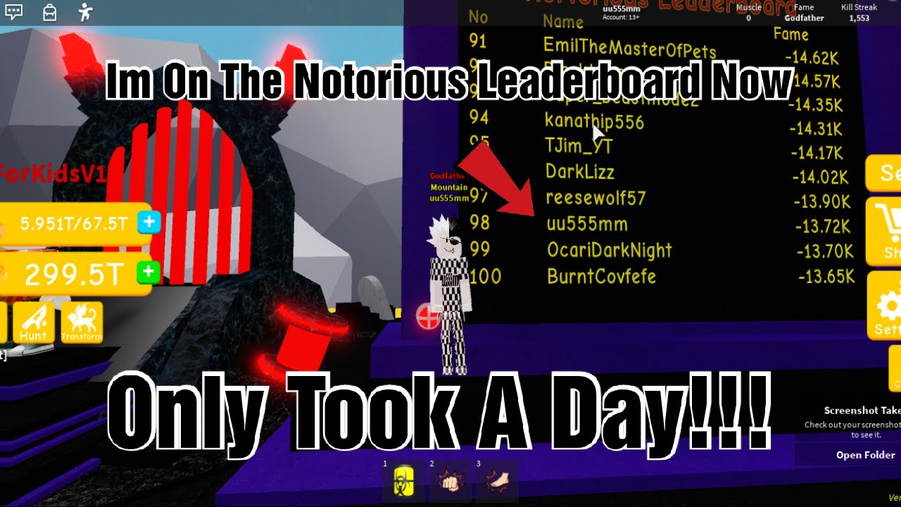 I Became A Godfather And Got On The Notorious Leaderboard Roblox ...