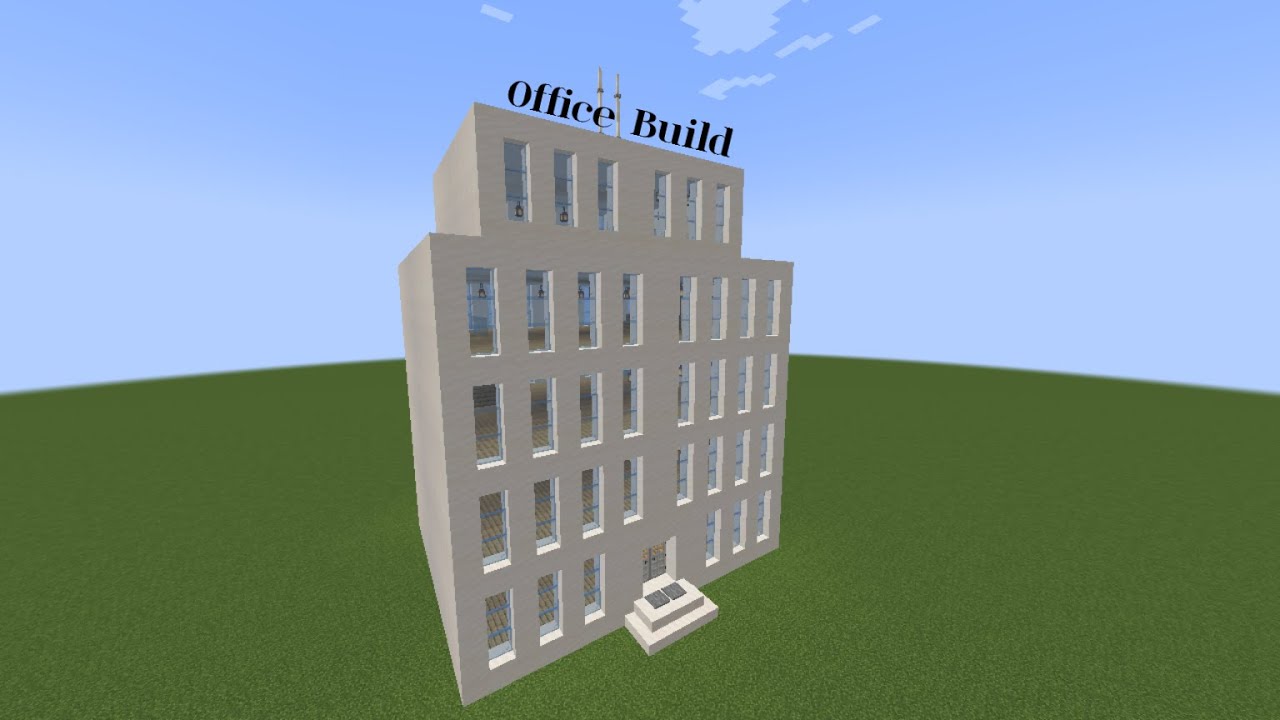 Minecraft Office Building Tutorial - YouTube