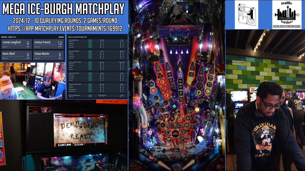 Seattle Pinball Mega Ice Burgh Matchplay Qualifying - December 2024 ...