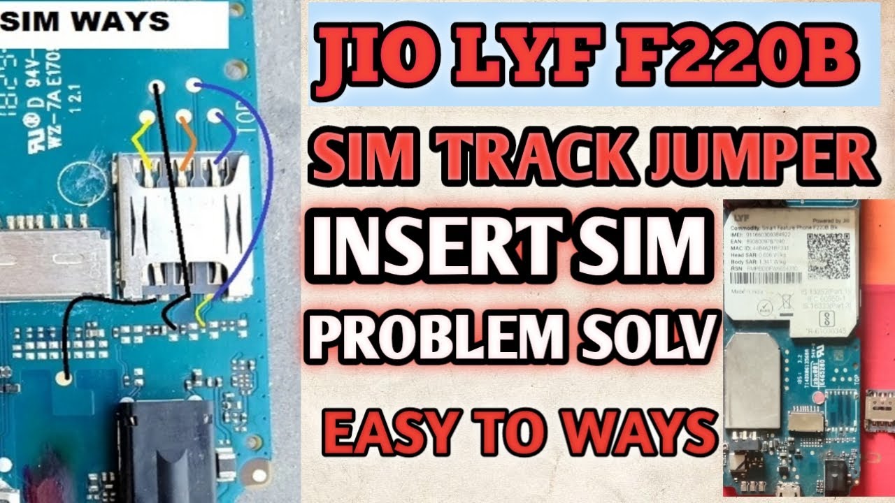 JIO PHONE F220B SIM TRACK WAYS||JIO F220B INSERT SIM SOLUTION||JIO ...