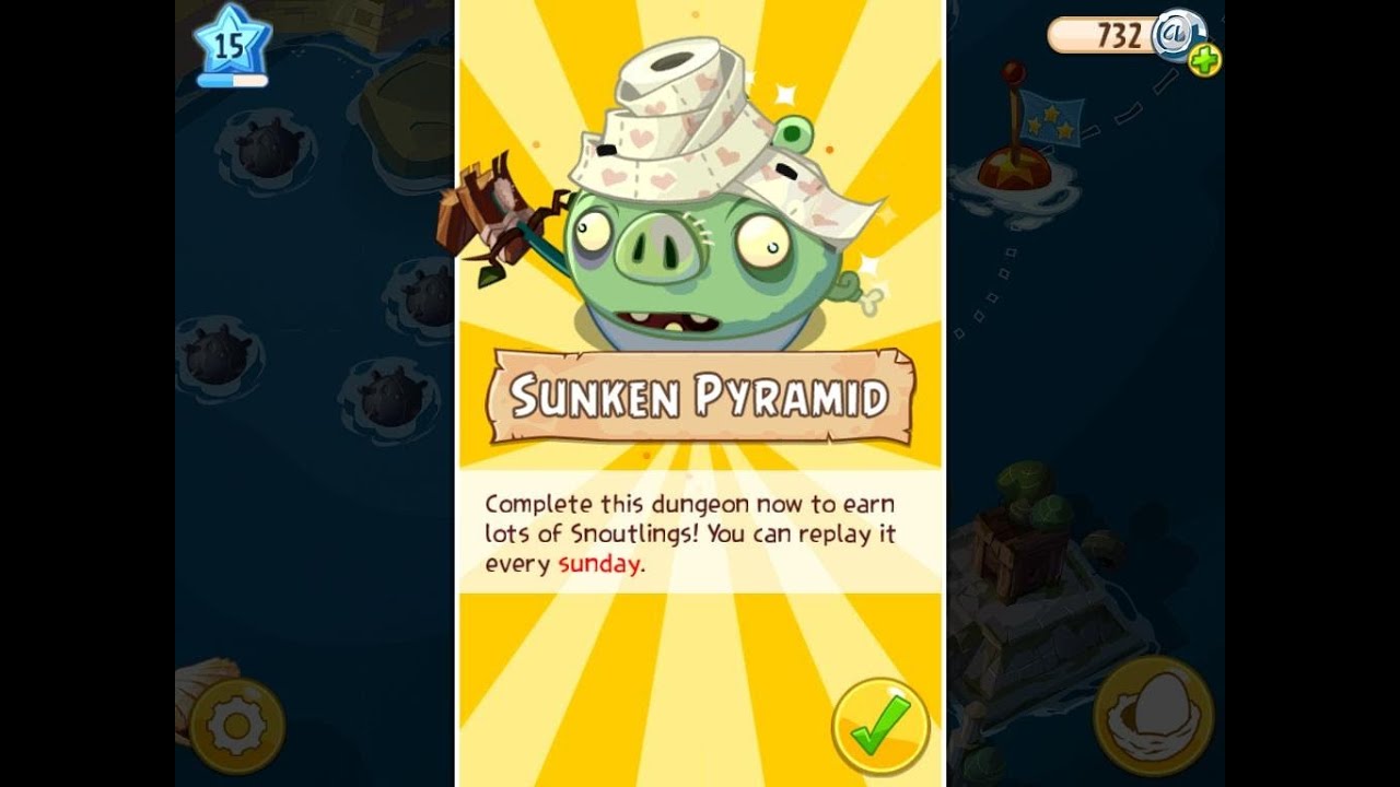 Angry Birds Epic Sunken Pyramid Dungeon Walkthrough - YouTube