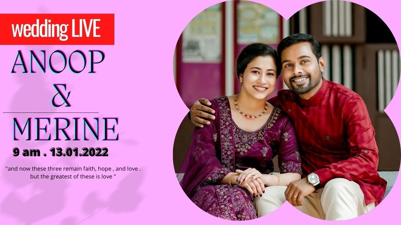 WEDDING//ANOOP & MERINE//13.01.2022 - YouTube