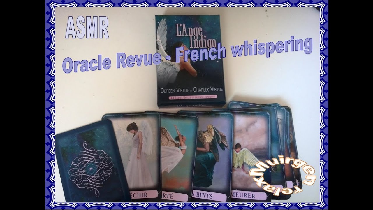 ASMR - Revue Oracle de l'Ange indigo de Doreen Virtue - YouTube