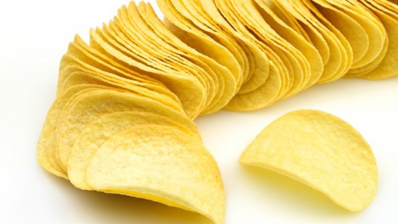 Compound Potato Chips formed, Waved and Fried - YouTube