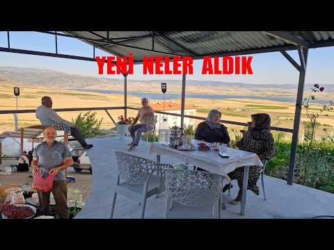 HATİCE HANIMLA KÖY PAZARINA GİTTİK ALIŞVERİŞE MİSAFİRLERİMİZLE ÇAY MOLASI HATİCE HANIM ÇOK SAVİNÇLİ