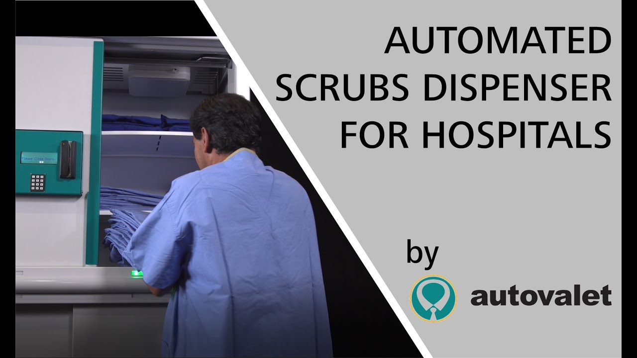 Autovalet Systems _ Automated scrubs dispenser for hospitals - YouTube