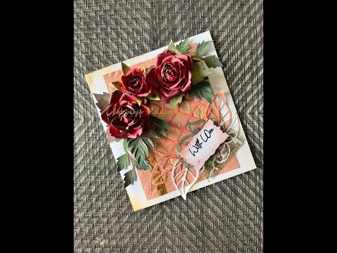 How to make Rose flower/Cardstock roses/Realistic rose flowers/DIY ...