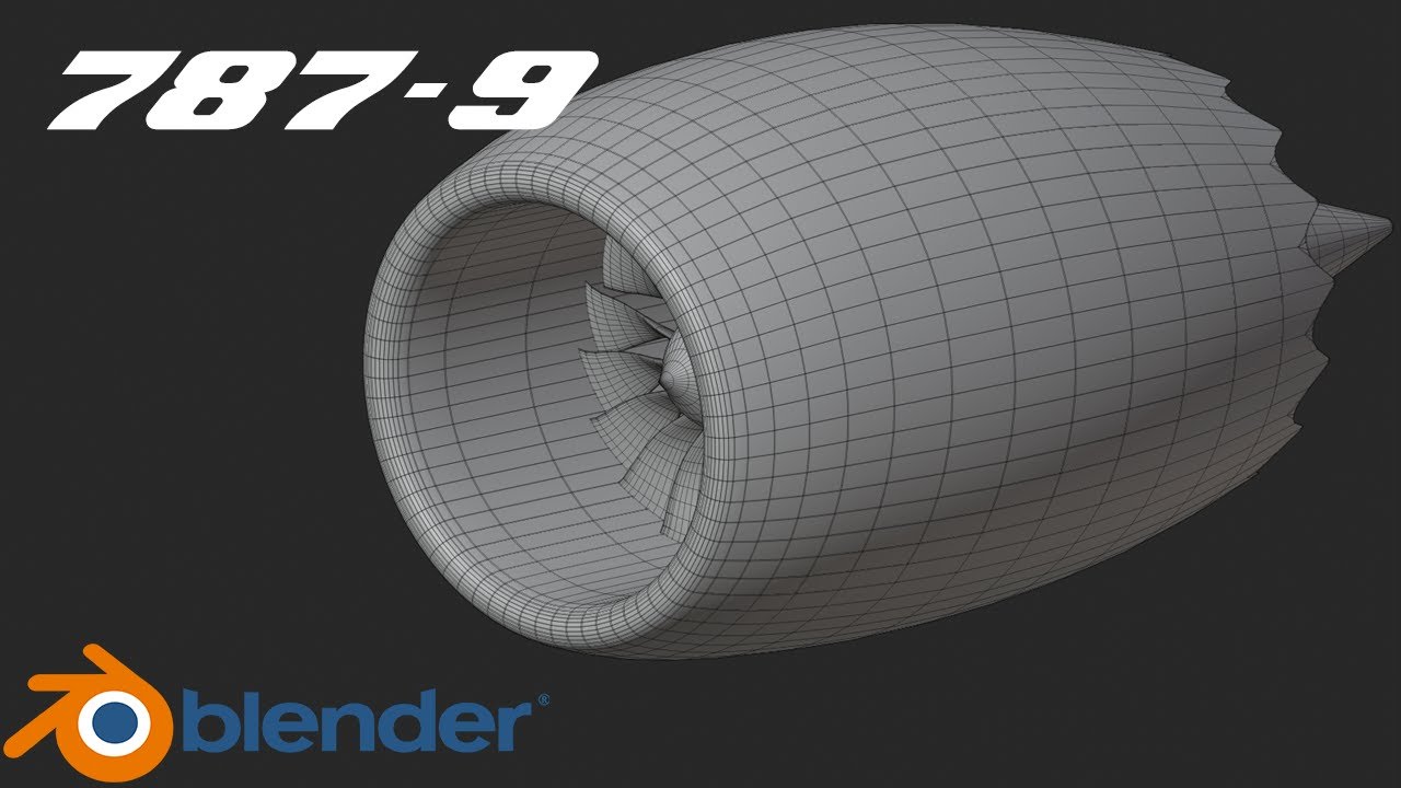 Blender | Boeing 787 Modelling PART 4...Engines - YouTube