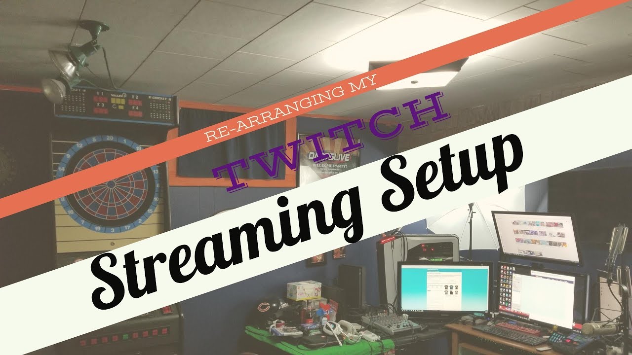 Re-arranging My Twitch Streaming Studio Setup - YouTube