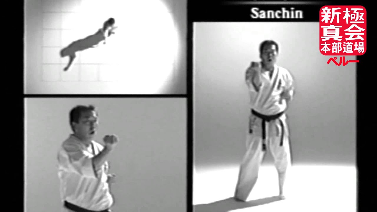 Shinkyokushin Kata - Sanchin + Zoom + Slow motion - YouTube