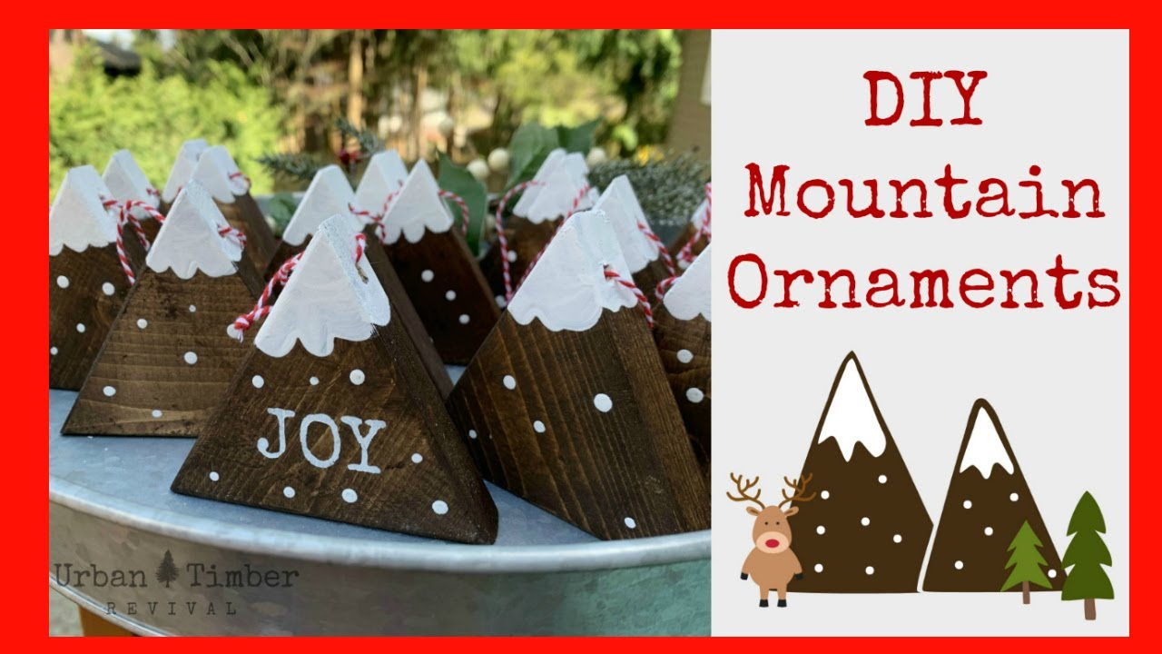 DIY Christmas Craft - Mountain Ornaments! - YouTube
