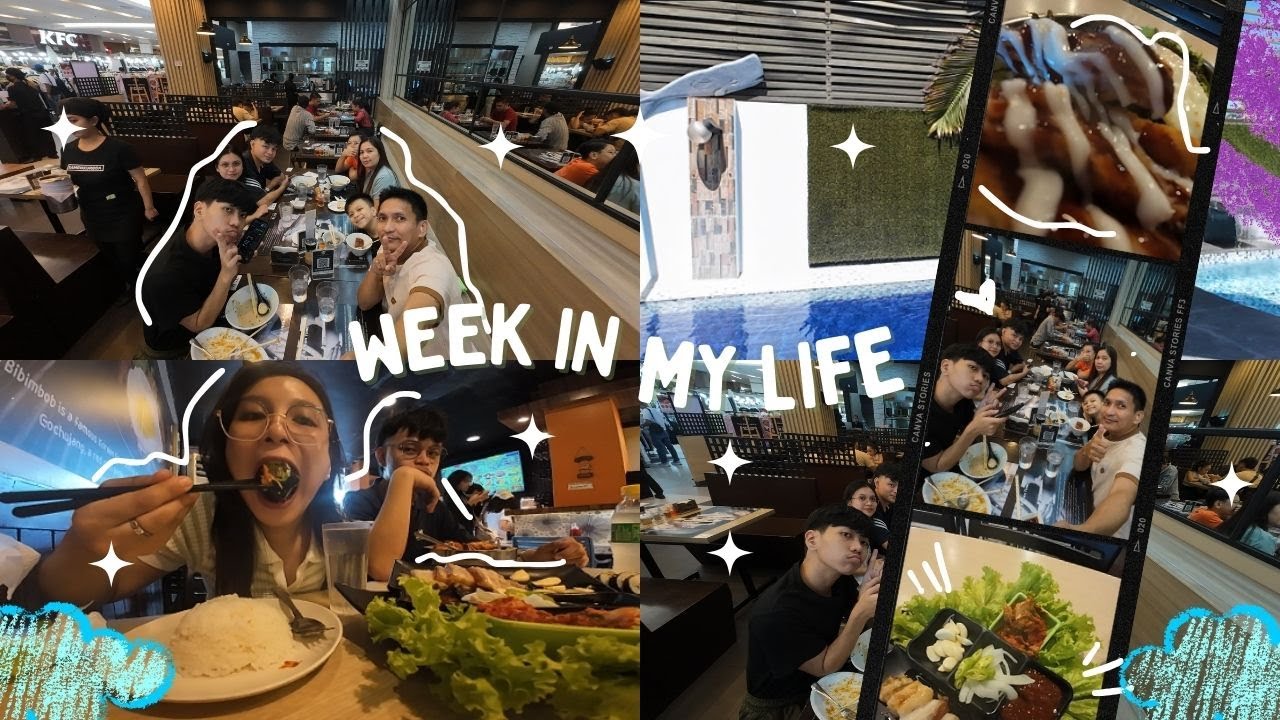 Weekly Vlog | Mukbang Bossam , Bibimbap , Kimbap, Mango Ice cream ...