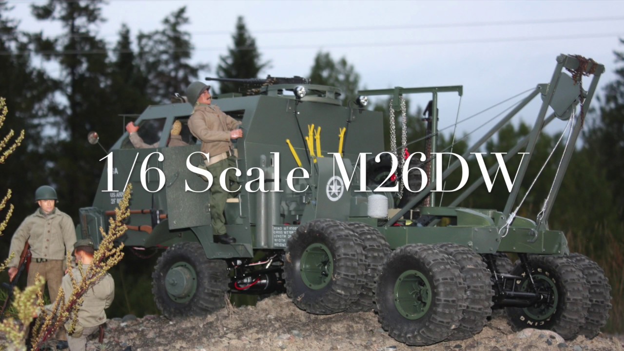 WW2 M26 Truck "Dragon Wagon" 1/6 Scale RC Recovery tractor. - YouTube