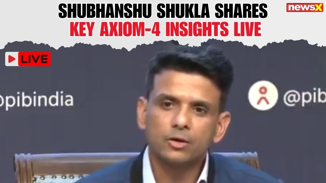 Shubhanshu Shukla LIVE: Shukla highlights unique experience of living ...
