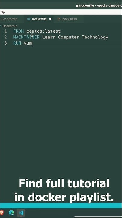 Basic Dockerfile Creation - YouTube