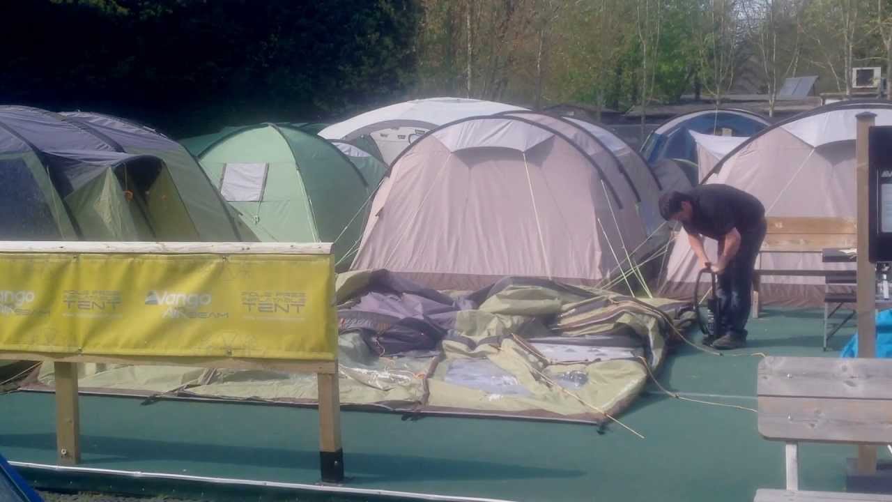 Vango Airbeam Kinetic 600 - www.wmcamping.co.uk - YouTube