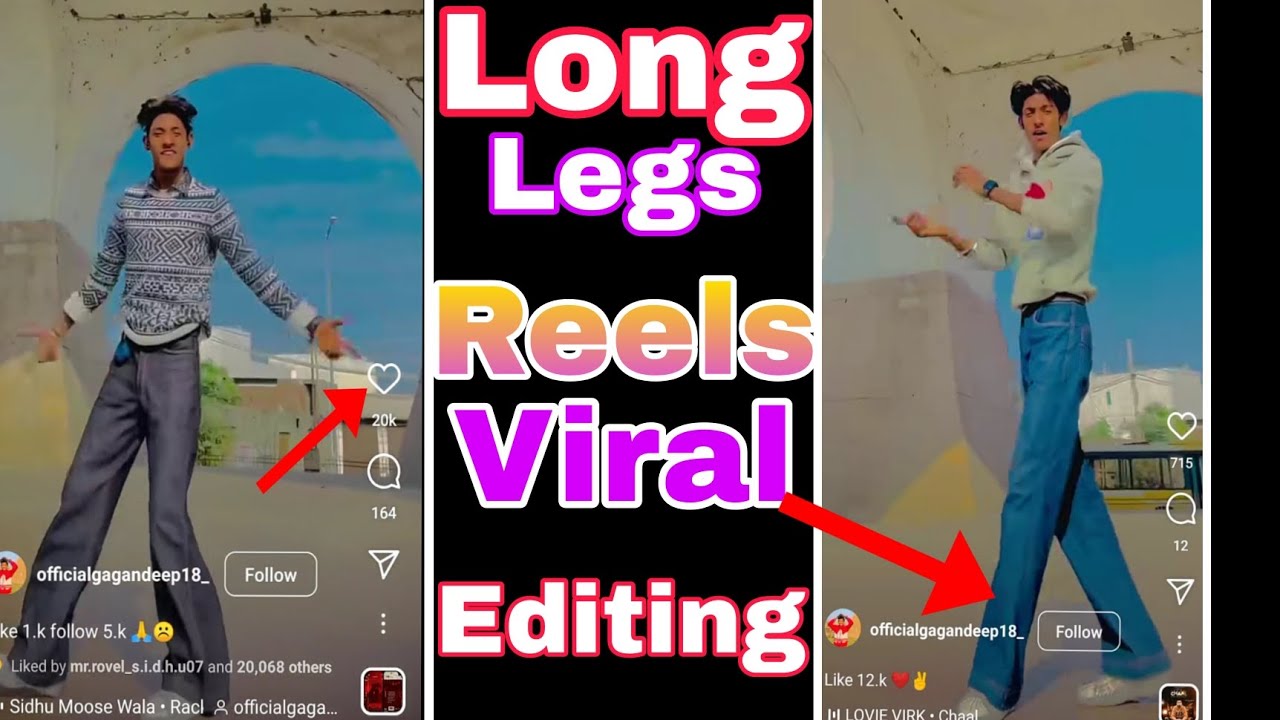 Long legs video editing in capcut Instagram reels viral video editing ...