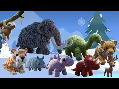 🌈 ABC Prehistoric Colorful Yarn Safari Animals 🎵  Dinosaur & Animal Sounds A–Z  Jumpy Jungle TV