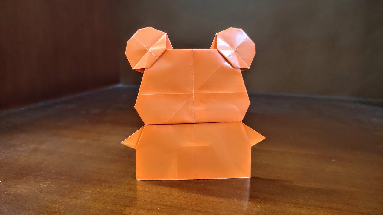 How To Fold Origami Bear Easy - Origami Bear Paper - Easy Origami - YouTube