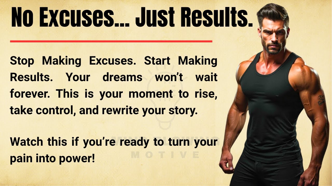 No Excuses. Just Results 💥Life-Changing Motivation for Winners Graded Reader 🔥 Improve Your ...