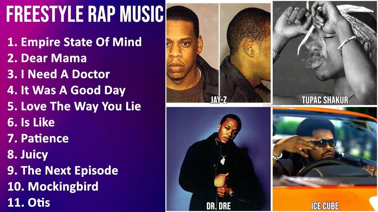 FREESTYLE RAP Music Mix - Jay-Z, Tupac Shakur, Dr. Dre, Ice Cube - Empire State Of Mind, Dear Ma ...